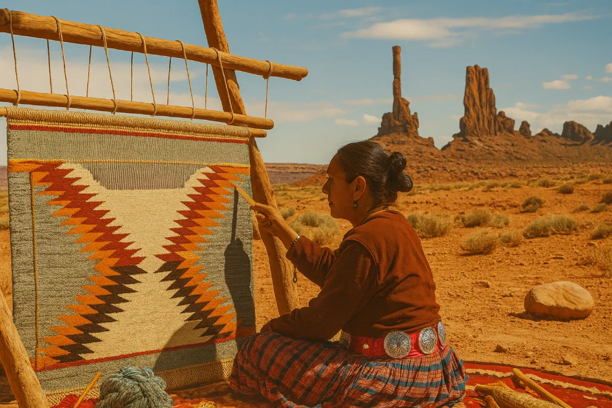 Native American Art Guide: Navajo Weaving, Haudenosaunee